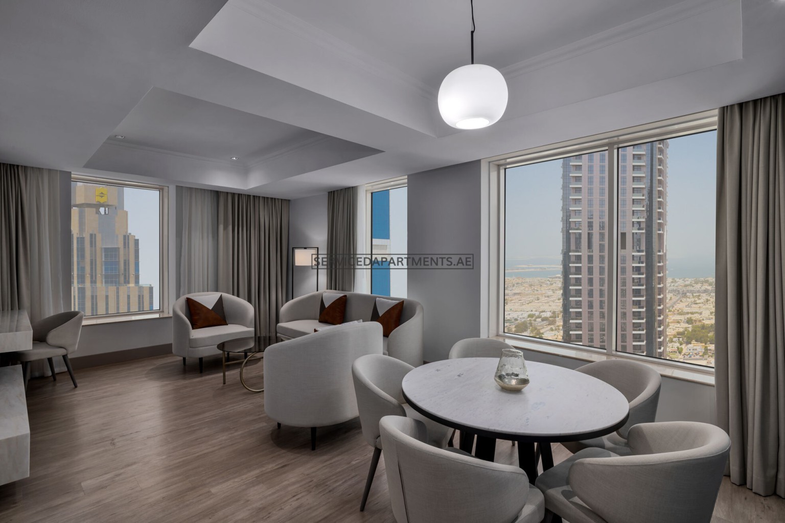 Furnished & Serviced Hotel Apartments for Short and Long Stays in Dubai.